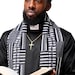 Black and White Kente African Print Church Clergy Pastor Choir Stole ...