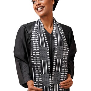Black and White Kente African Print Graduation Stole/sash - Etsy