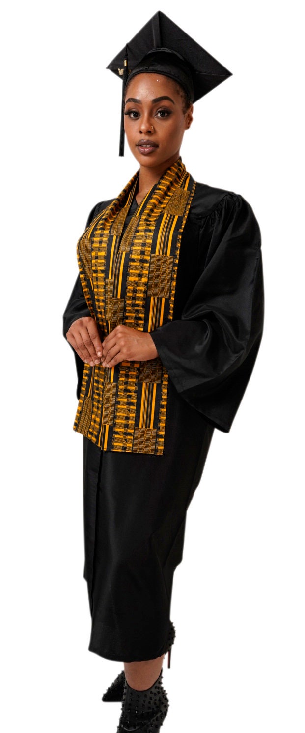 Gold Kente African Print Graduation Stole / Sash - Etsy