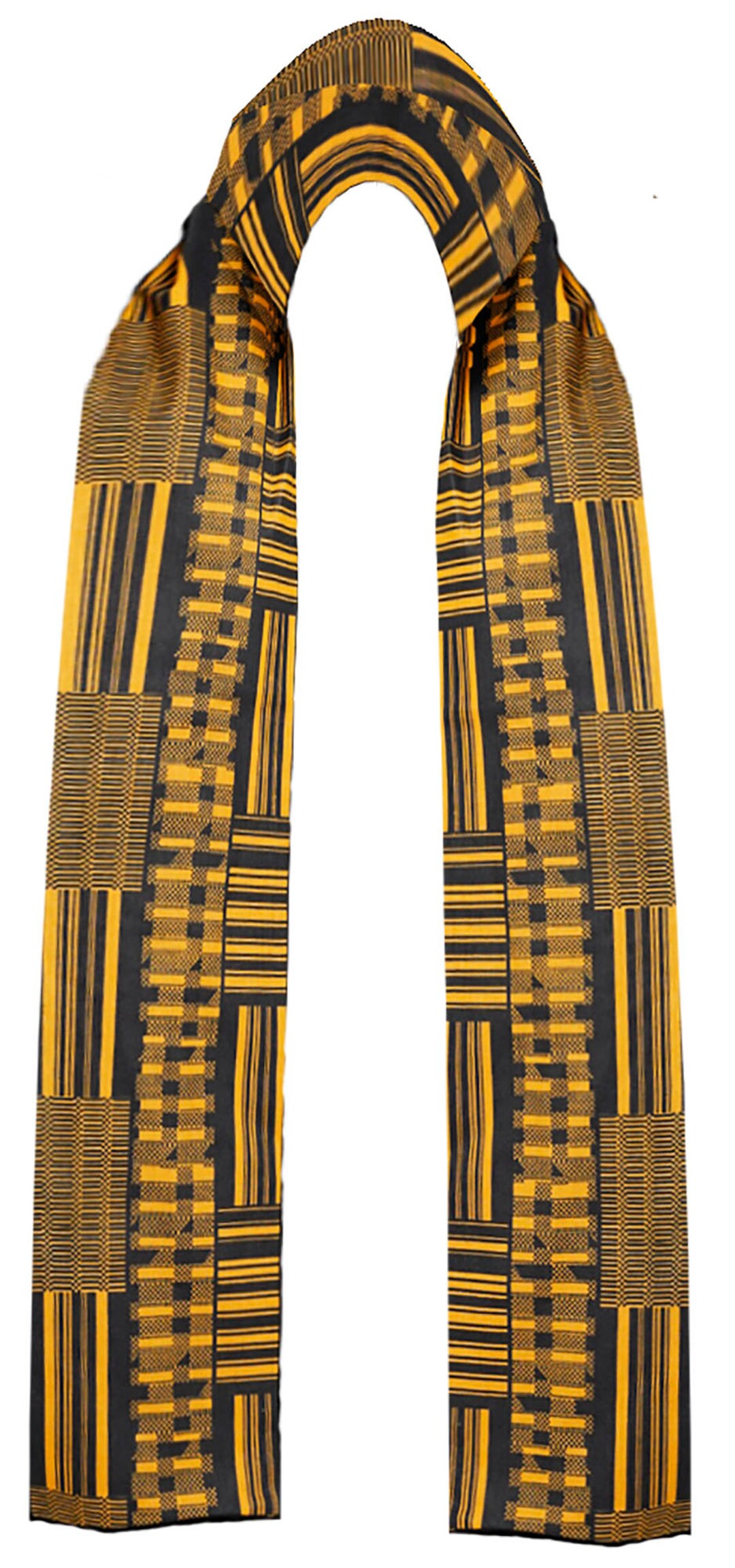 Gold Kente African Print Stole / Sash - Etsy