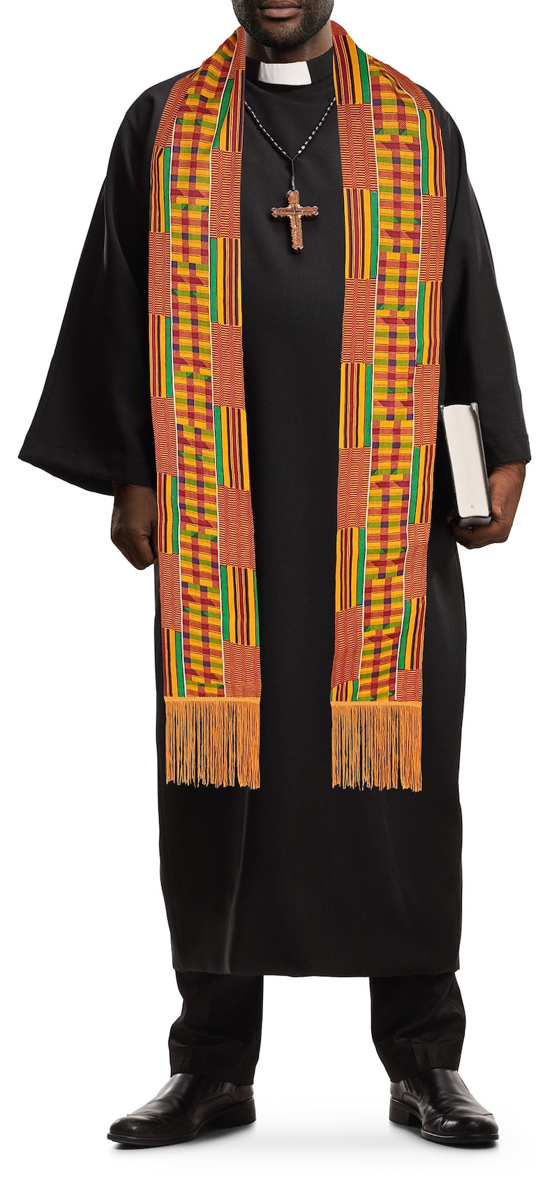 Kente African Print Church Clergy Pastor Choir Stole / Sash With ...