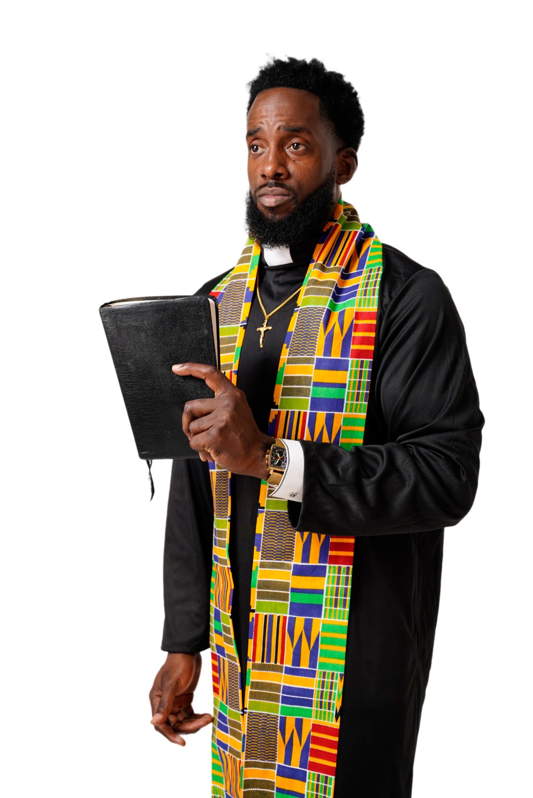 Blue Kente African Print Church Clergy Pastor Choir Stole / Sash With ...