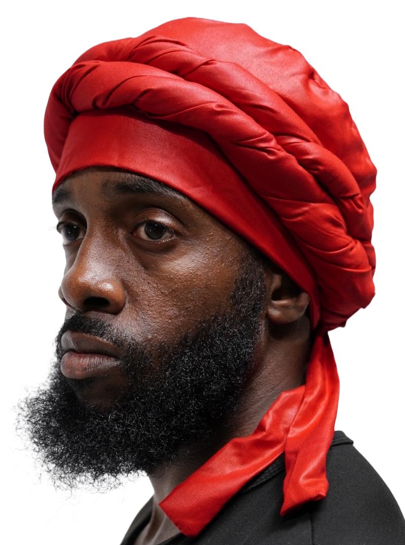 Red African Pre-tied Turban for Men - Etsy