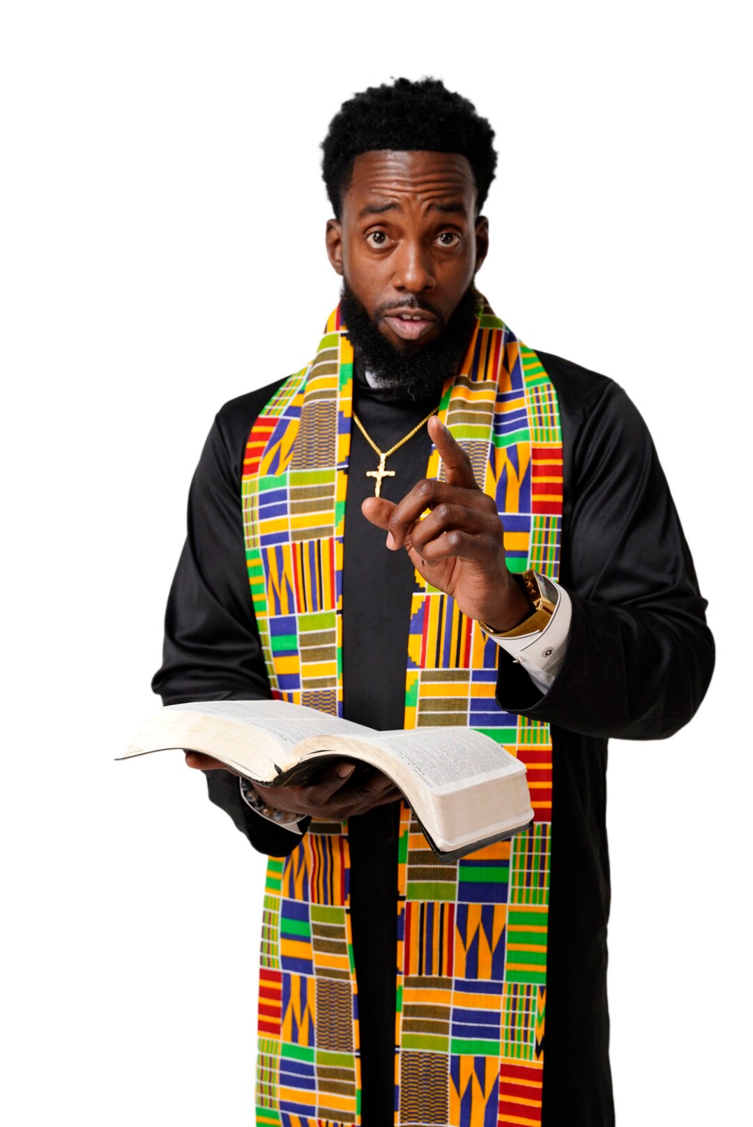 Blue Kente African Print Church Clergy Pastor Choir Stole / Sash With ...