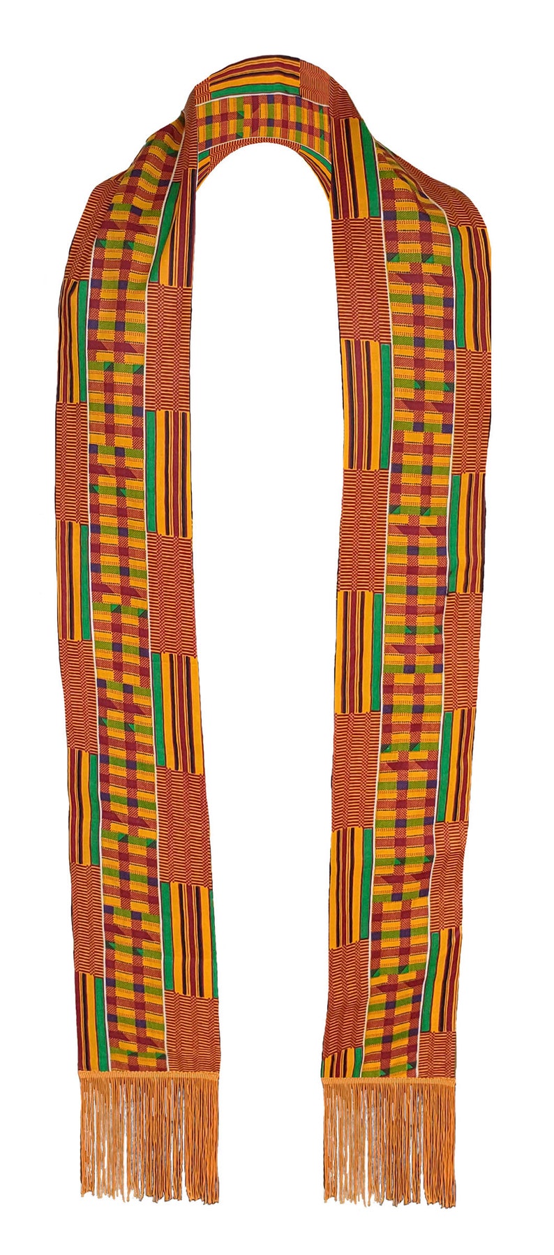 Kente African Print Church Clergy Pastor Choir Stole / Sash With ...