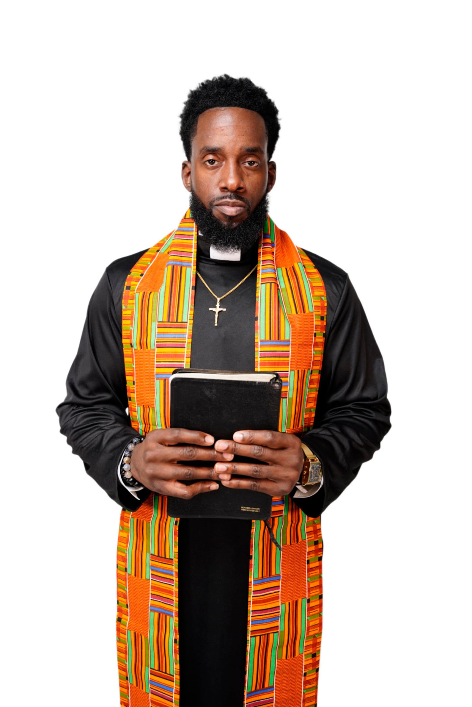 Kente African Print Church Clergy Pastor Choir Stole / Sash With ...