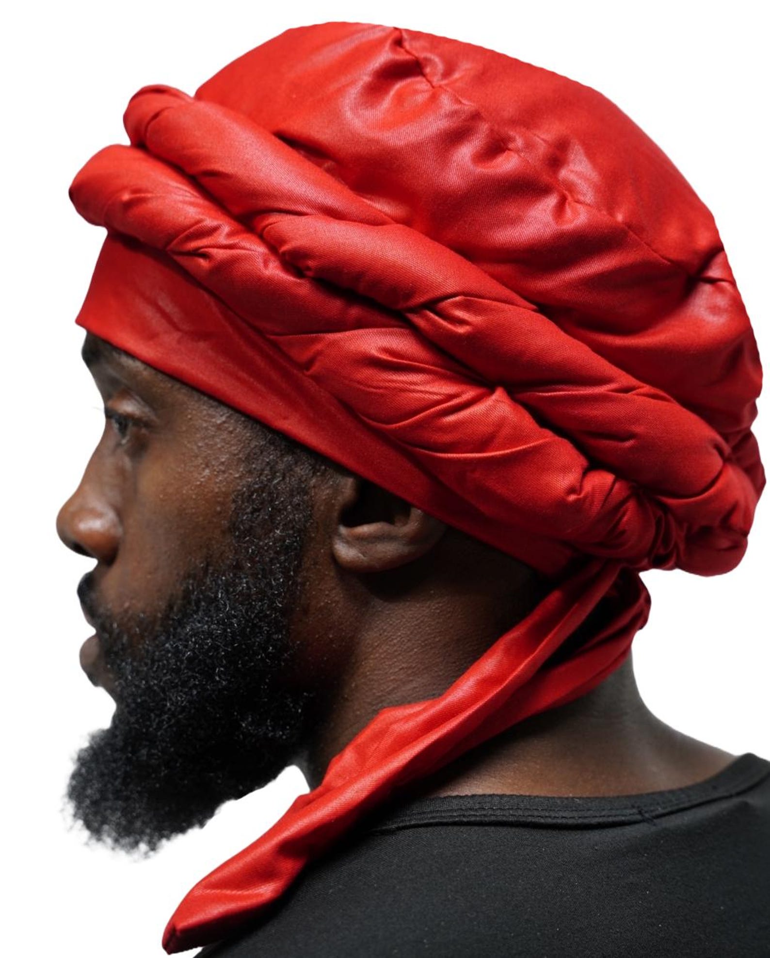 Red African Pre-tied Turban for Men - Etsy