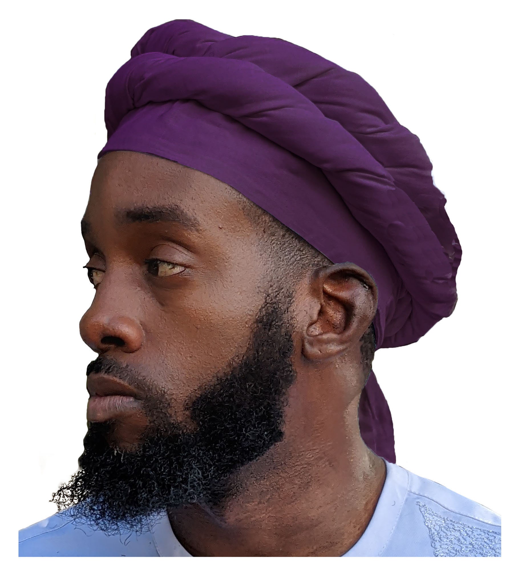 Purple African Pre-tied Turban for Men - Etsy