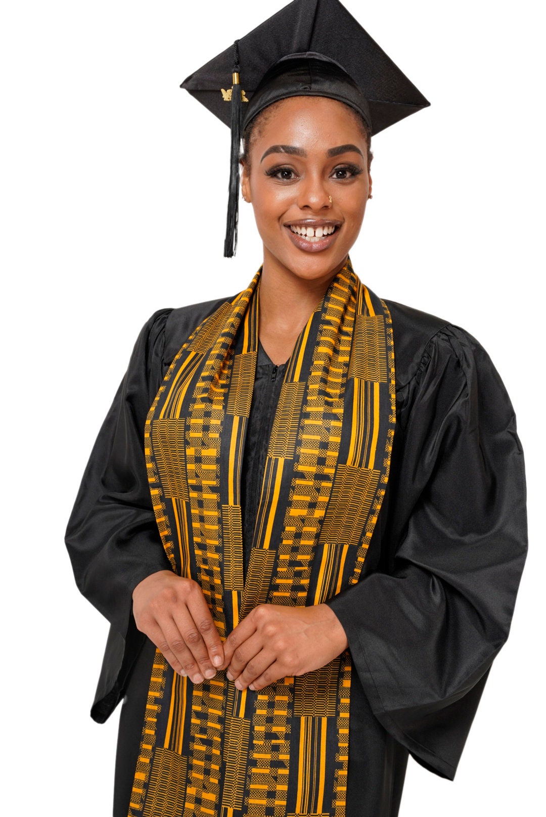 Gold Kente African Print Graduation Stole / Sash - Etsy