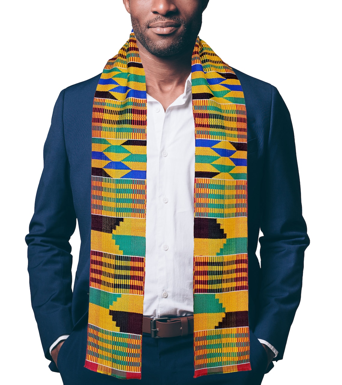 Kente Cloth Handwoven African Sash/stole - Etsy