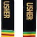 Black Usher African Kente Cloth Stole/sash DP1549 - Etsy