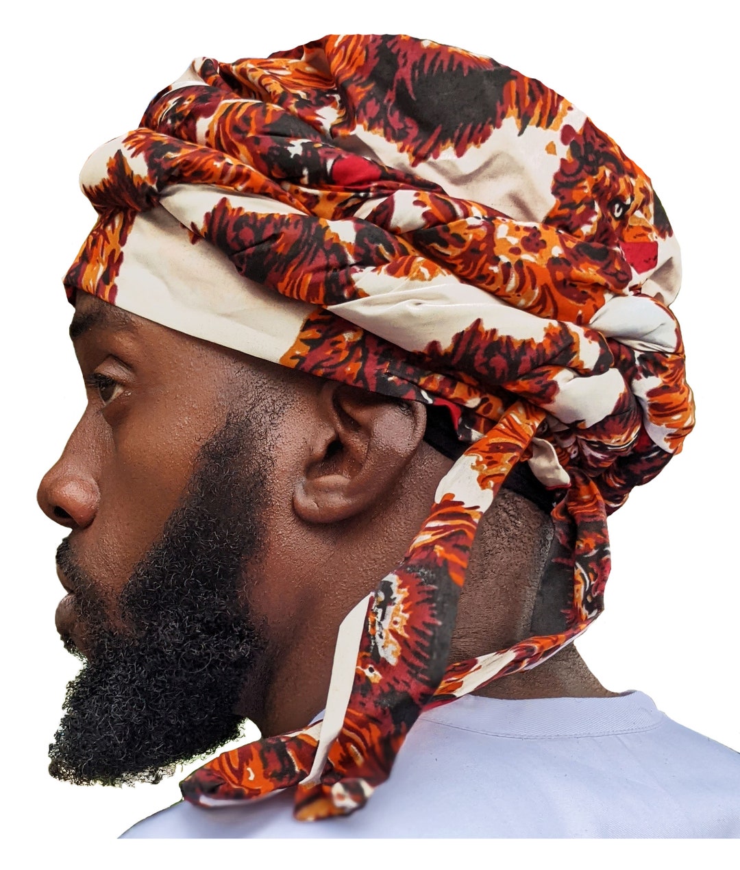 Lion Head African Pre-tied Turban for Men - Etsy