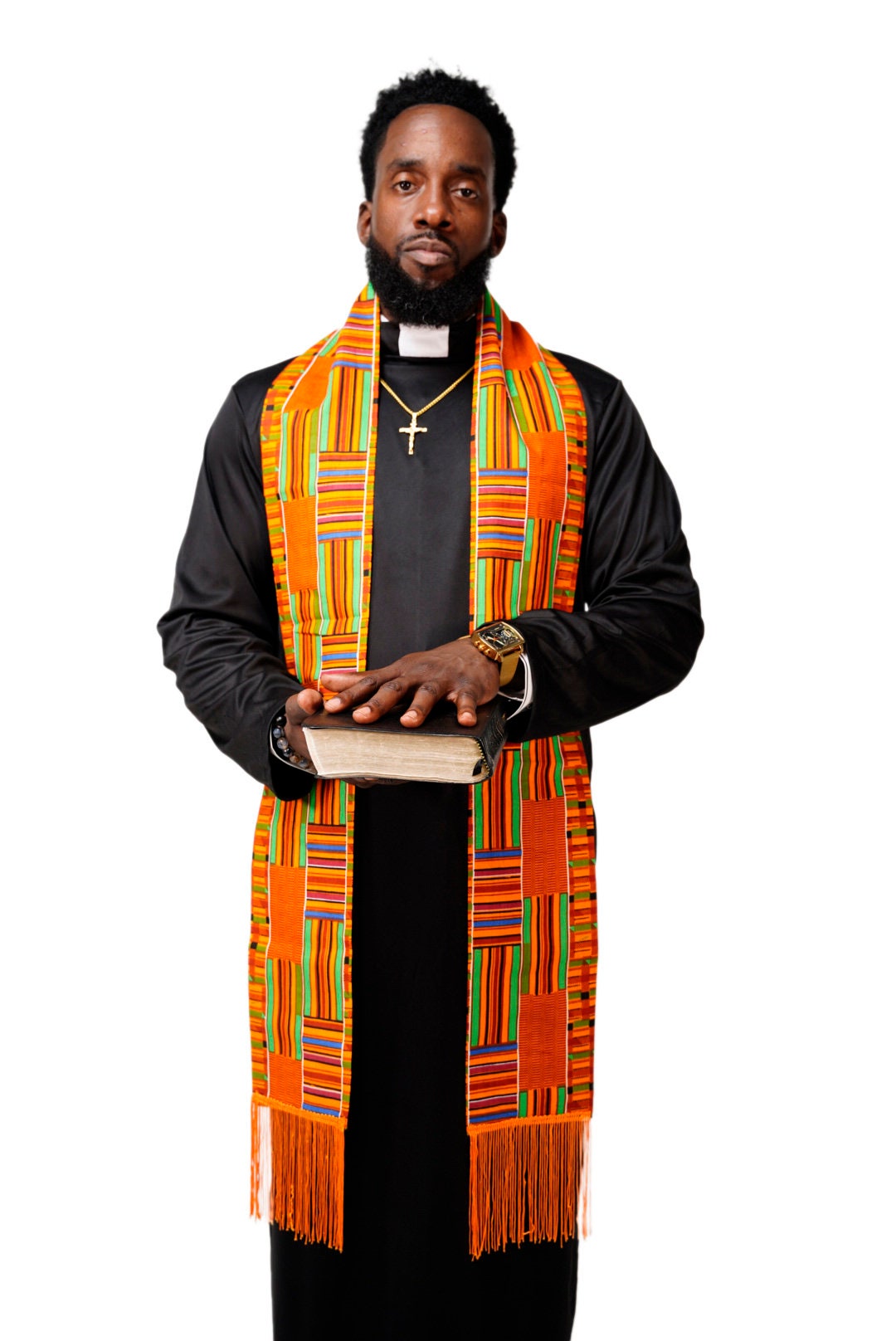 Kente African Print Church Clergy Pastor Choir Stole / Sash With ...