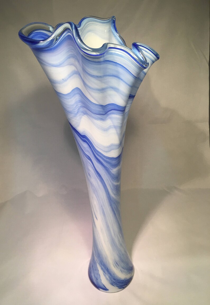 Color Glass Light Blue Vase - Etsy