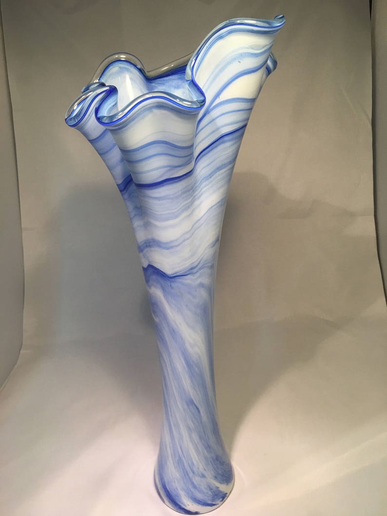 Color Glass Light Blue Vase - Etsy