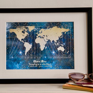 Star Map of the World the Astrology of Travel - Etsy