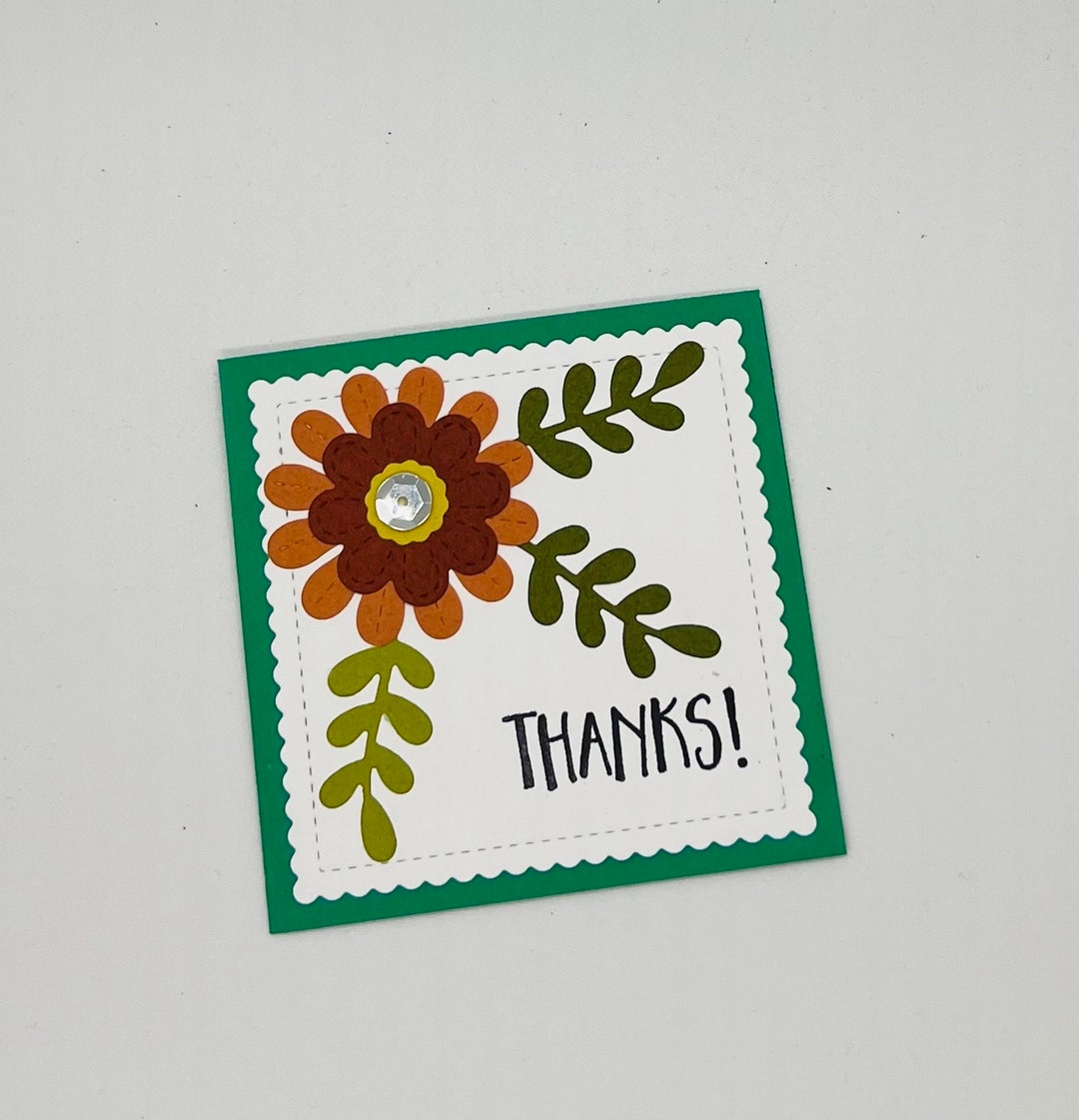Small Thank You Notes, Set of 3 Thank You Notes, 3x3 Thank You Notes ...