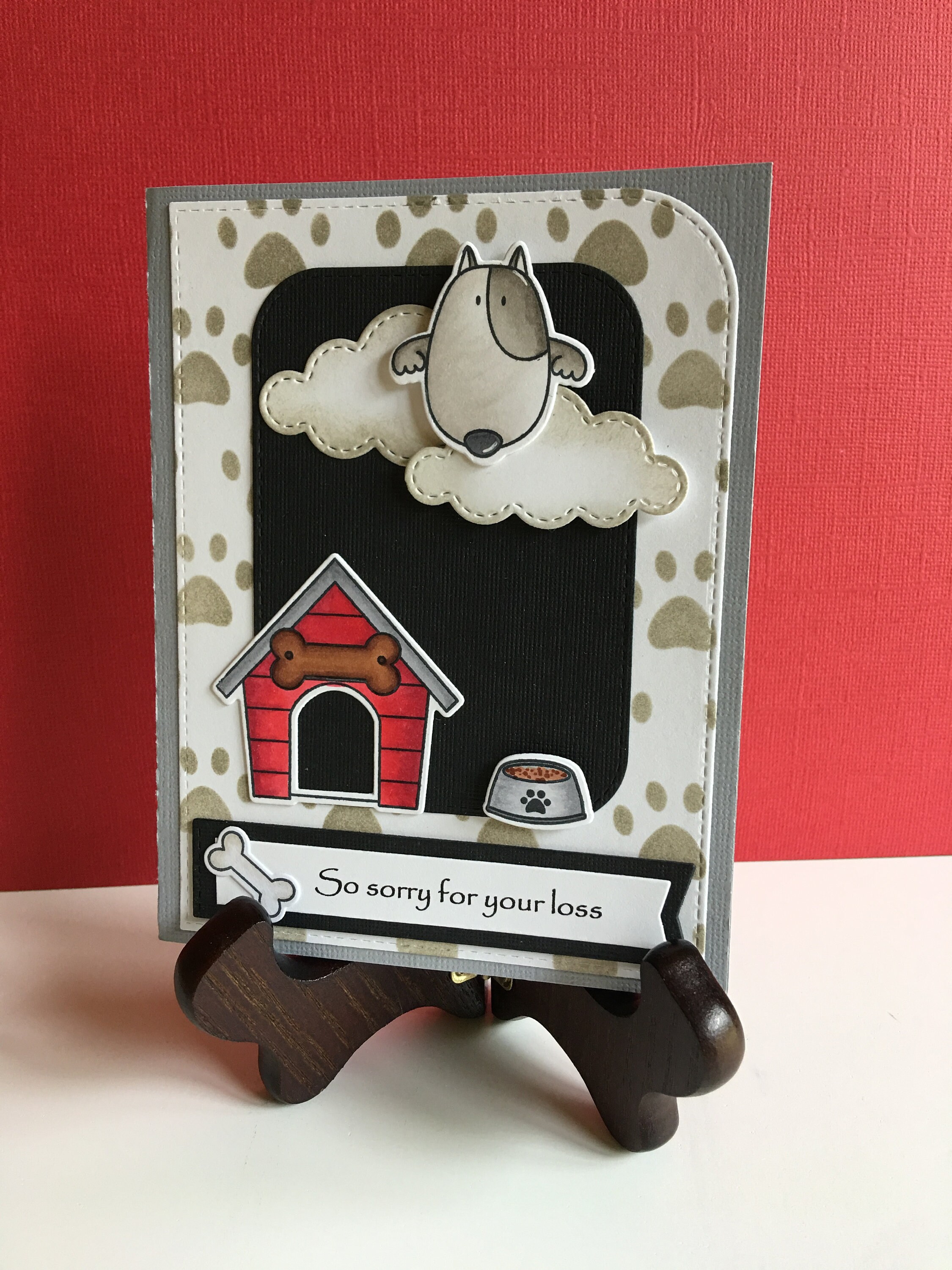 Pet Sympathy Card - Mourning Pet Owner Card - Loss of a Pet Sympathy ...
