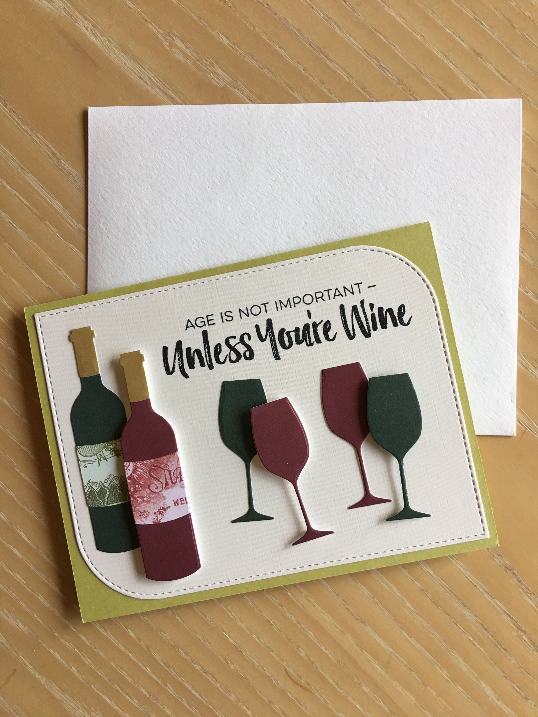 Wine Lover Card Wine Birthday Card Funny Birthday and Wine - Etsy