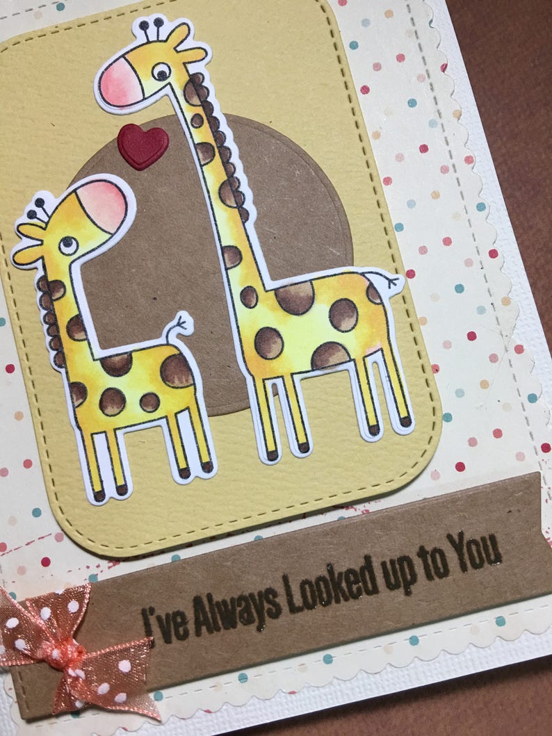 Encouragement card Cute giraffe card Card for daughter | Etsy