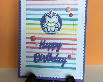 Unicorn Poop Birthday Card Magical Birthday Unicorn - Etsy