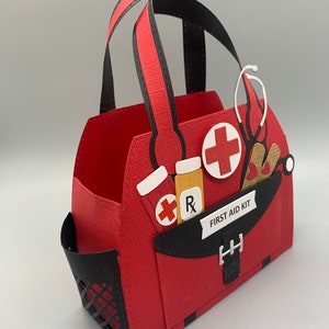 Handmade First Aid Kit Paper Bag, Healthcare Gift, National Doctor's ...