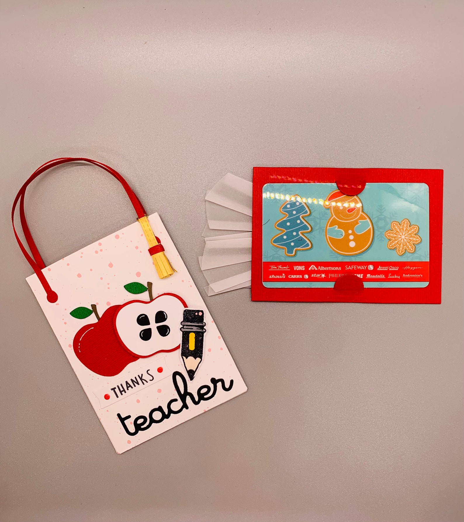 Teacher Gift Card Holder Teacher Appreciation Gift Thank - Etsy