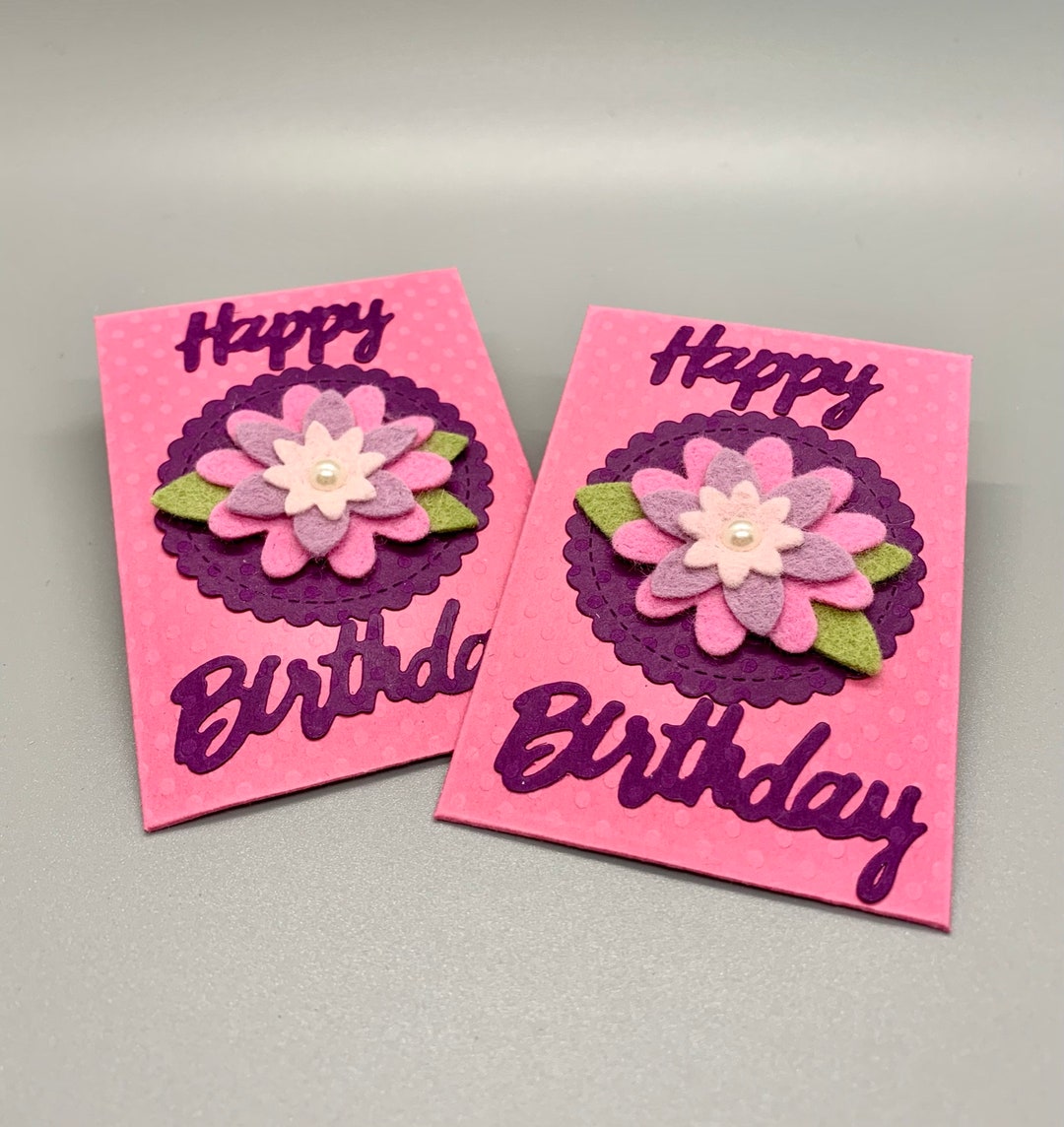Birthday Gift Card Holder - Happy Birthday Gift Card Envelope - Floral ...