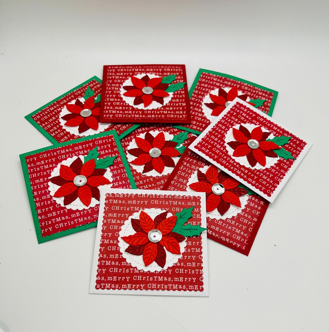 Christmas Stationery, 3x3 Notes With Envelope, Holiday Present Note ...