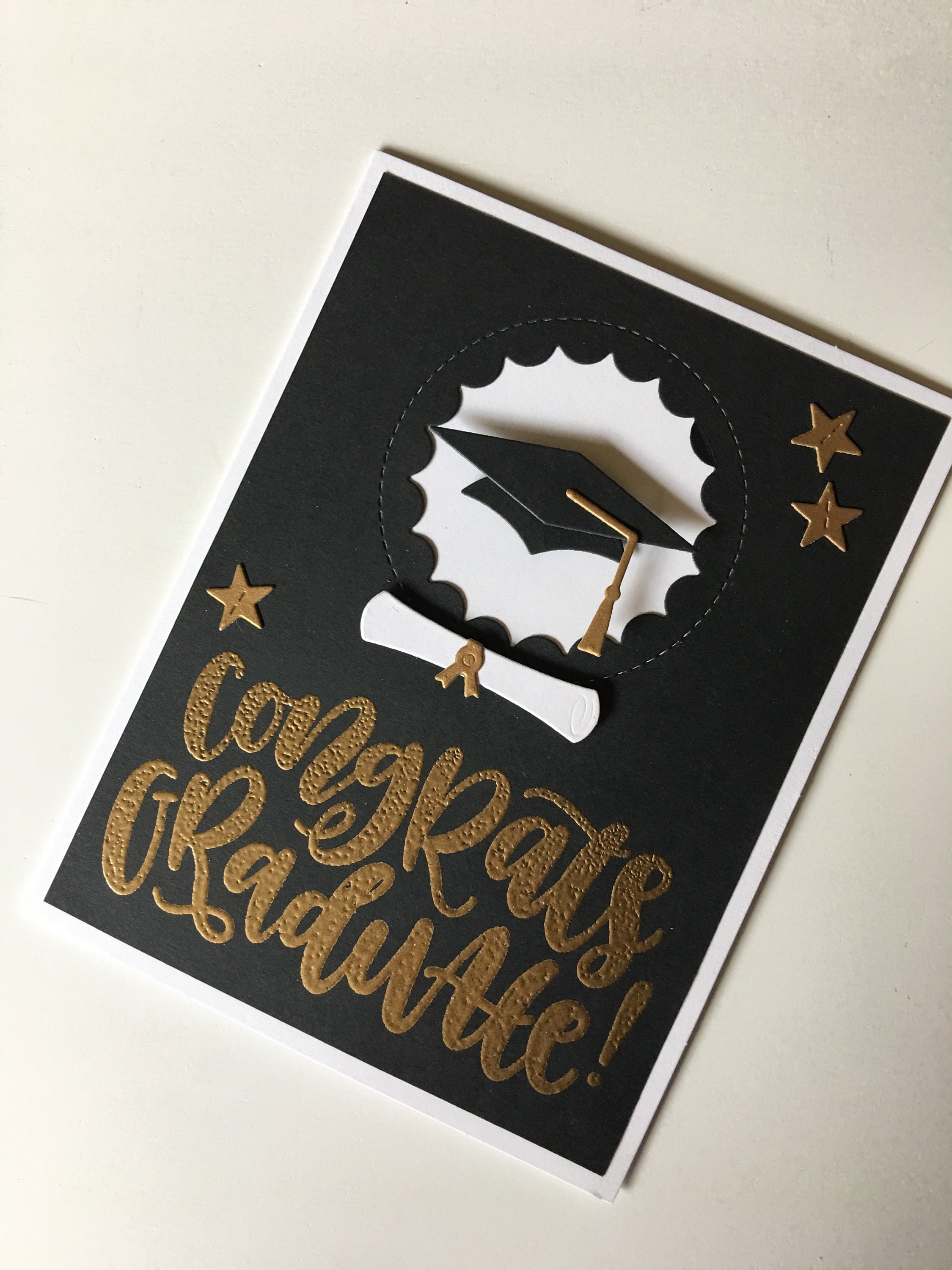 Handmade Graduation Card Card for Graduate College - Etsy