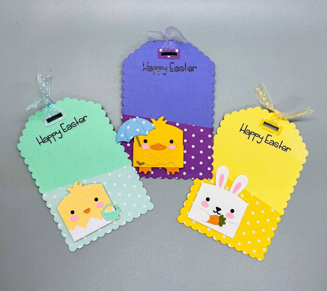 Easter Gift Card Holder Tag: Handmade Basket Decor - Etsy