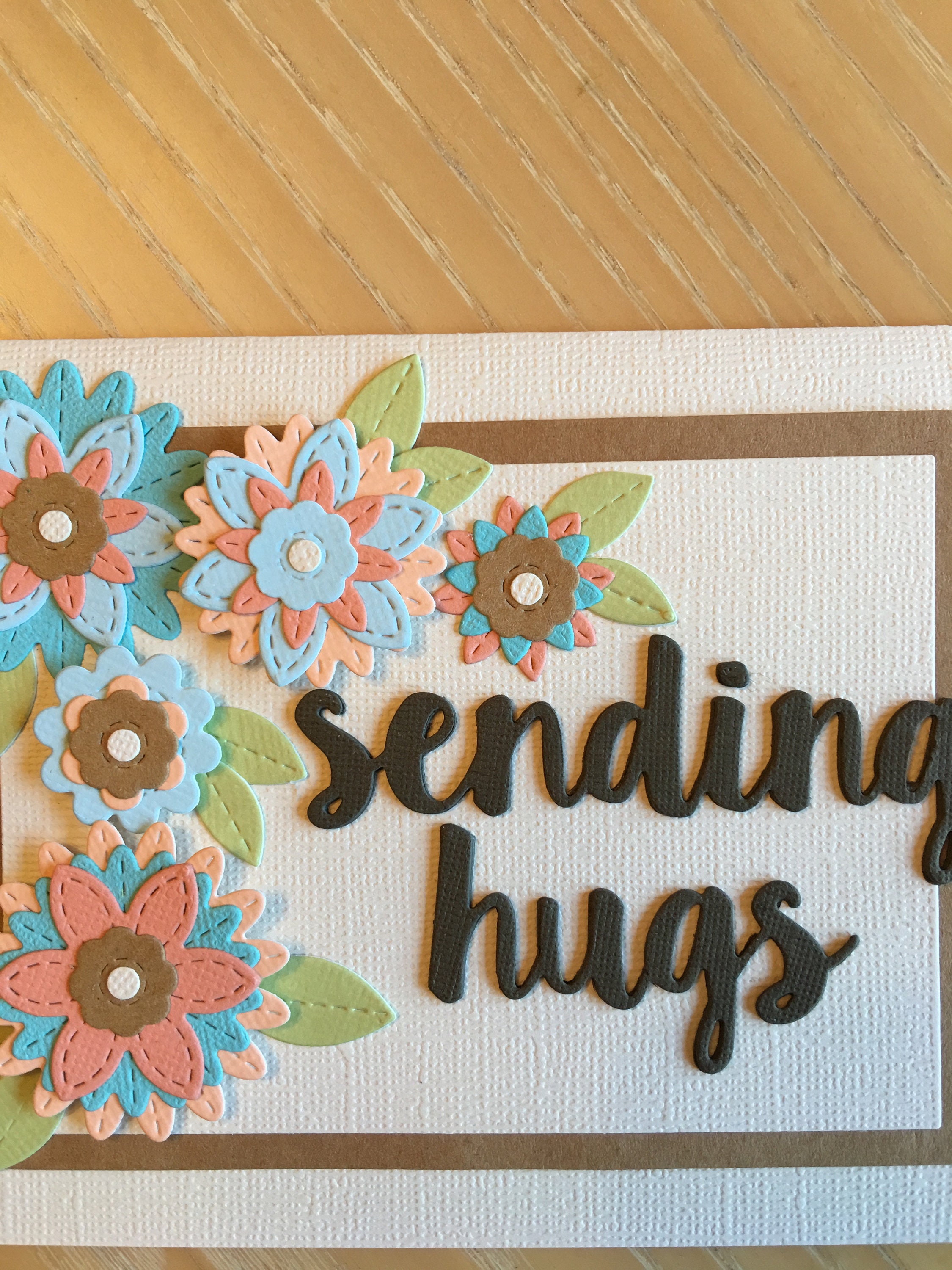Handmade Card Sending Hugs Card Friendship Card Card - Etsy