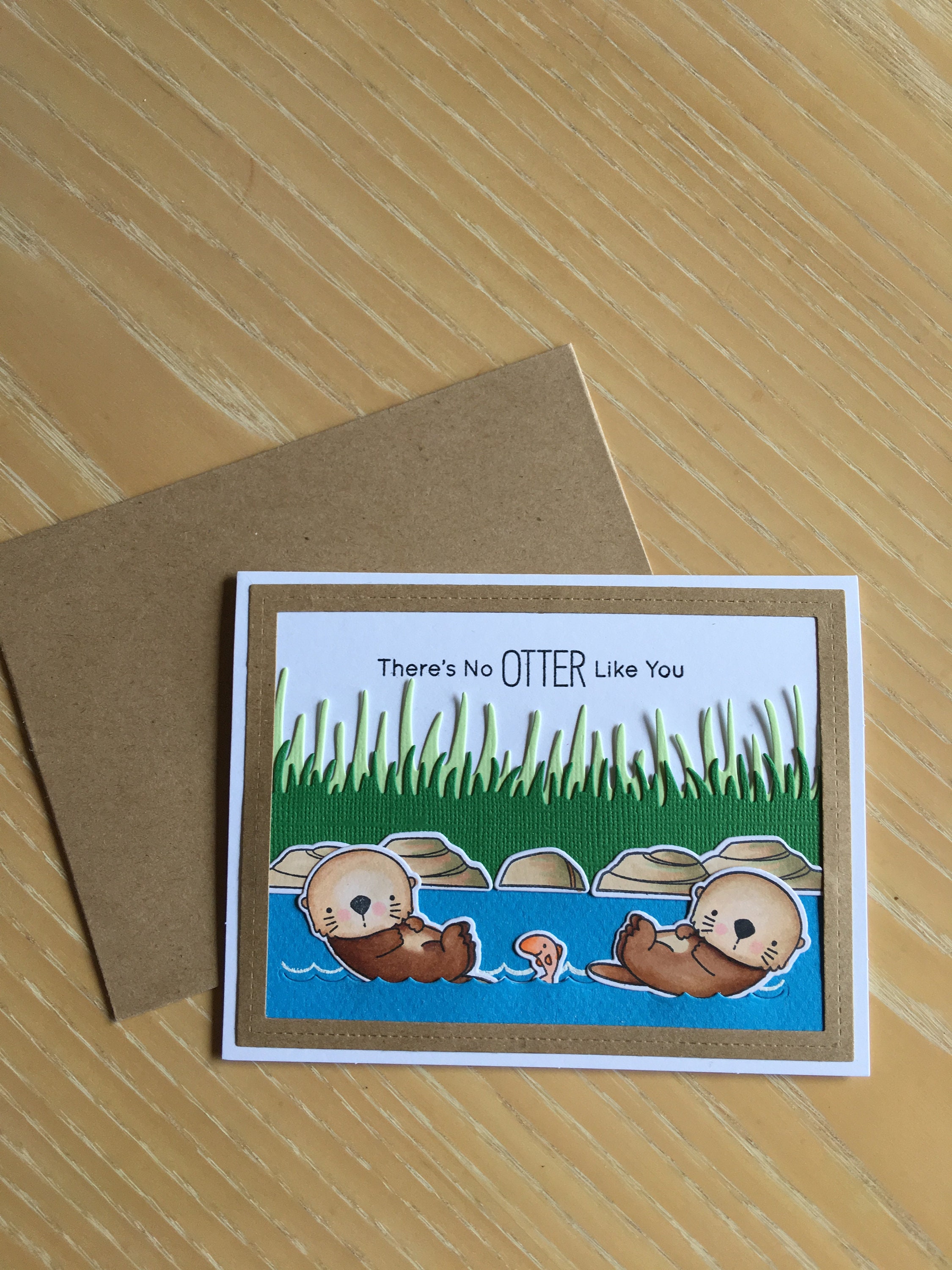 No Otter Like You Card Card With Otters Otter Love Card - Etsy