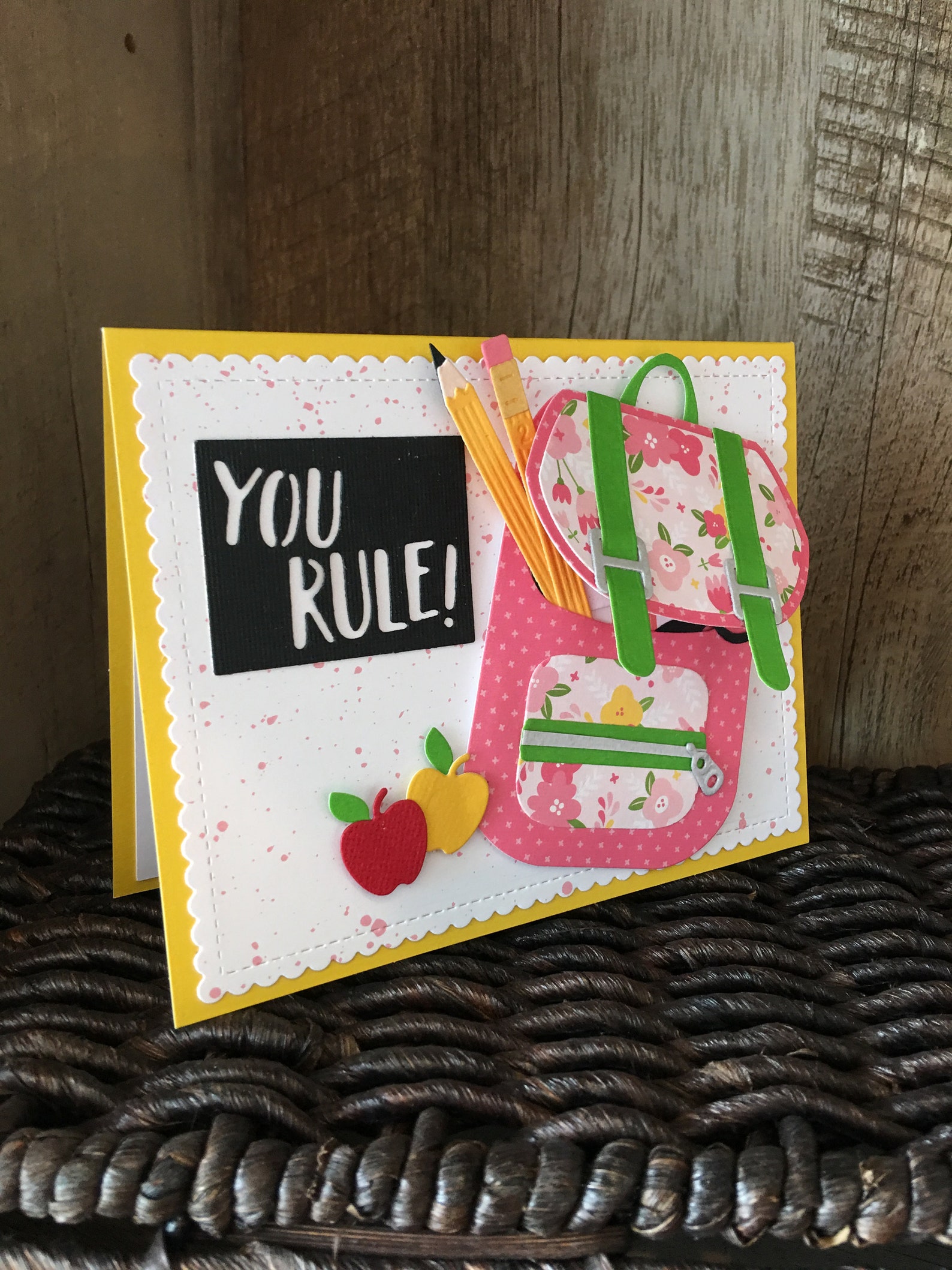 Back to School Card Backpack Card Teacher Appreciation - Etsy Canada