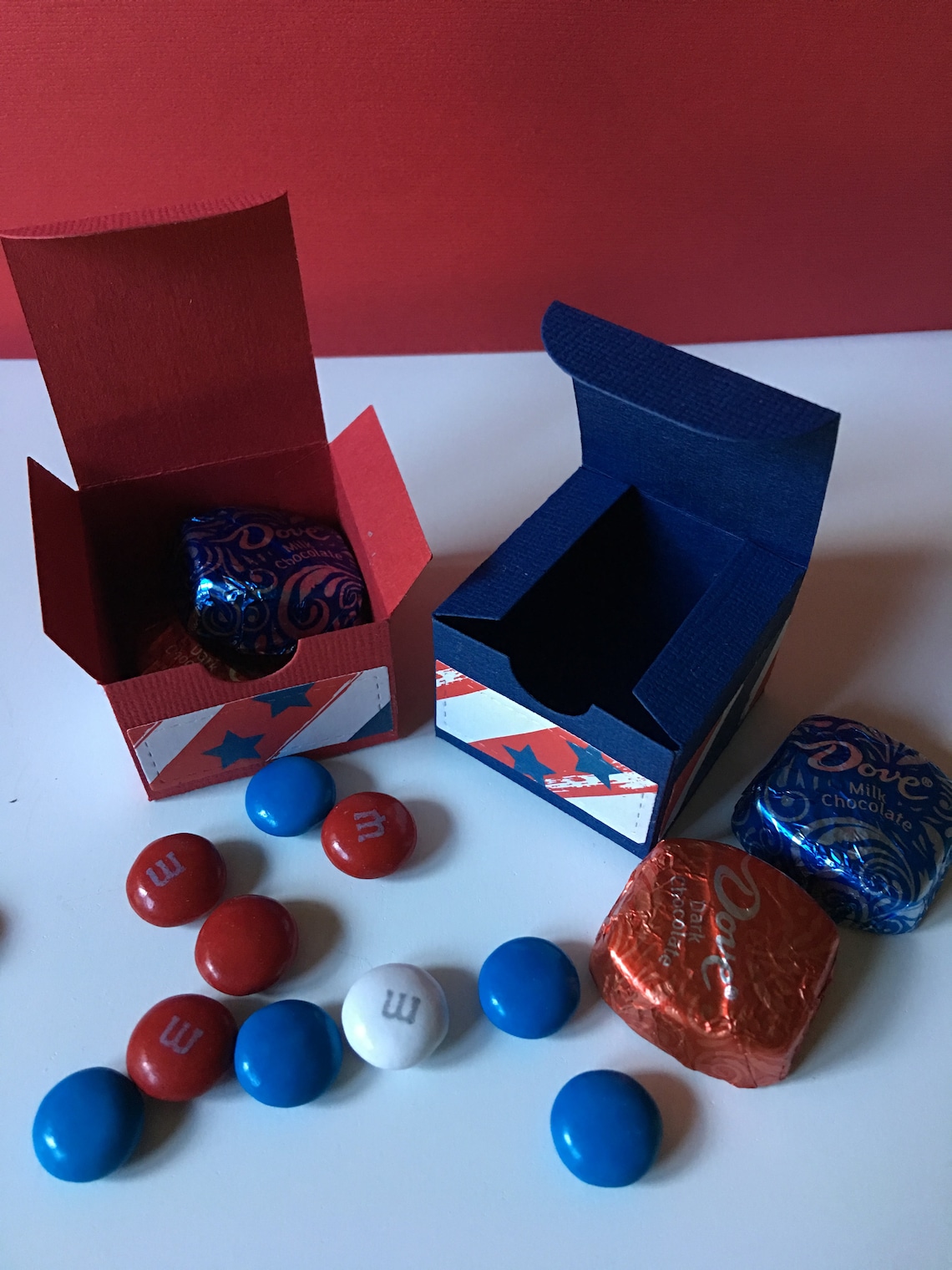 Treat Box Fourth of July Fourth of July Mini Box Red White | Etsy