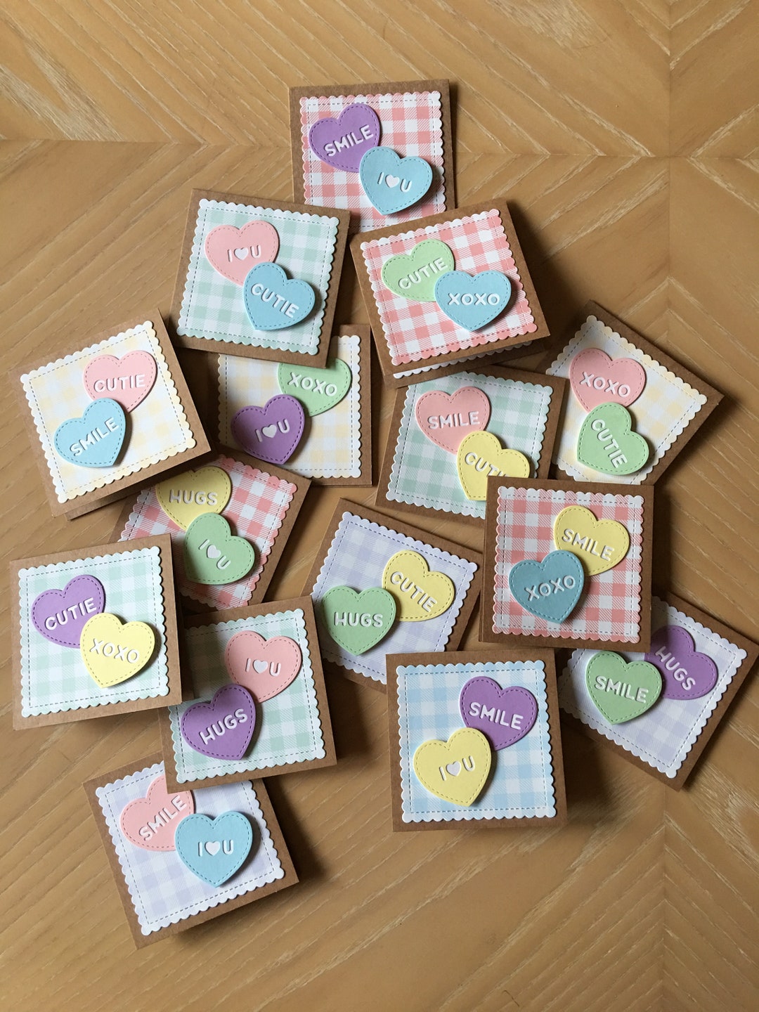 Mini Valentines Cards: Classroom Exchange Hearts, Kids Favors - Etsy