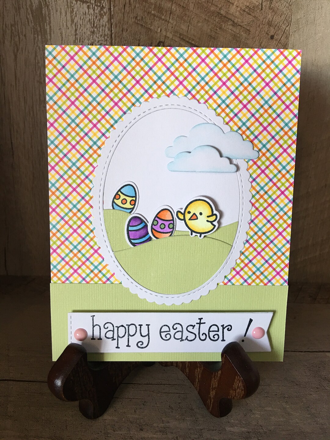 Handmade Easter Card - Happy Easter Card - Easter Eggs Card - Etsy