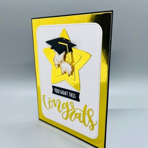 Funny Card for Graduate - Funny Animal Card for Graduation - You Goat ...