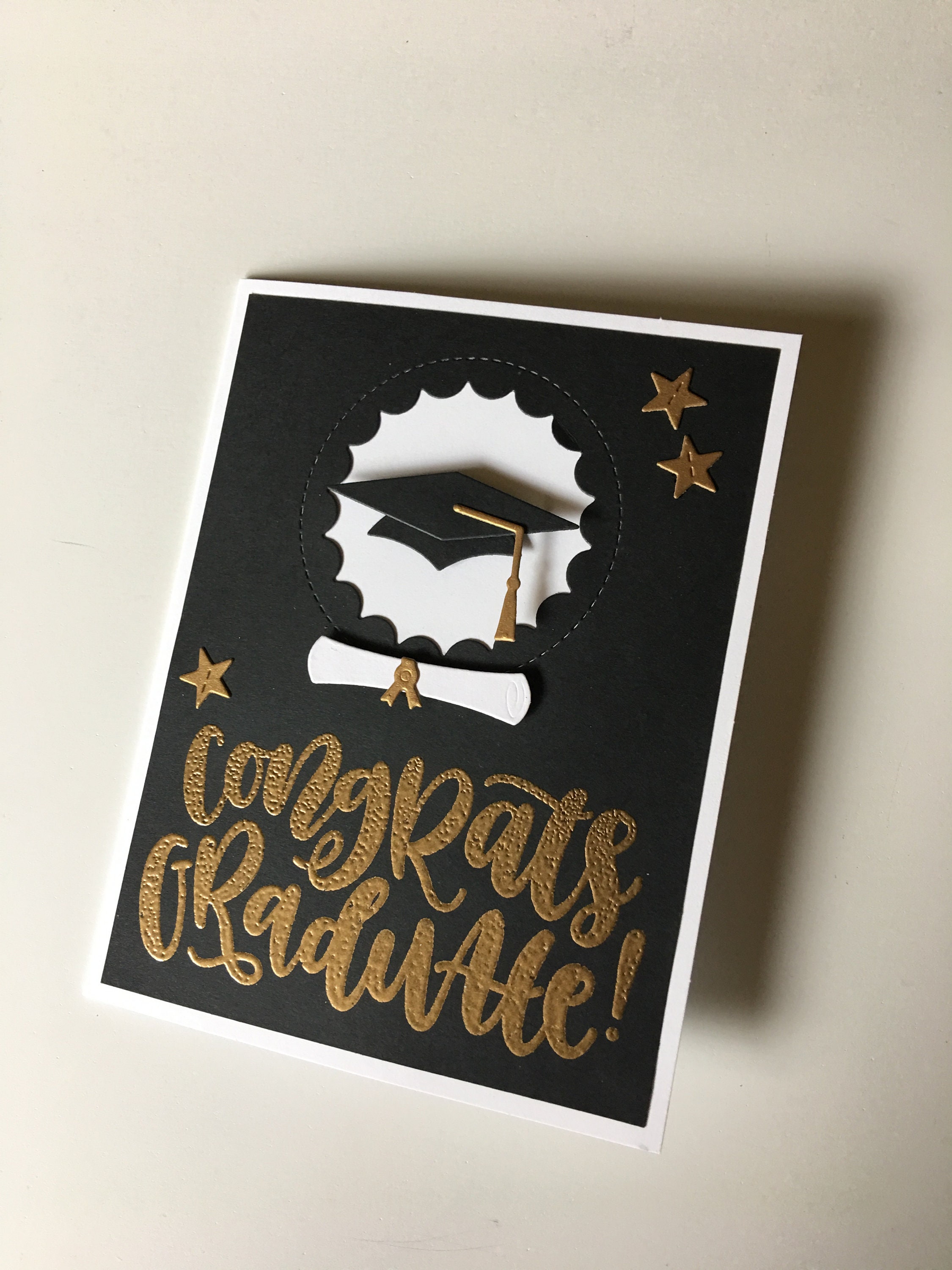 Handmade Graduation Card Card for Graduate College - Etsy