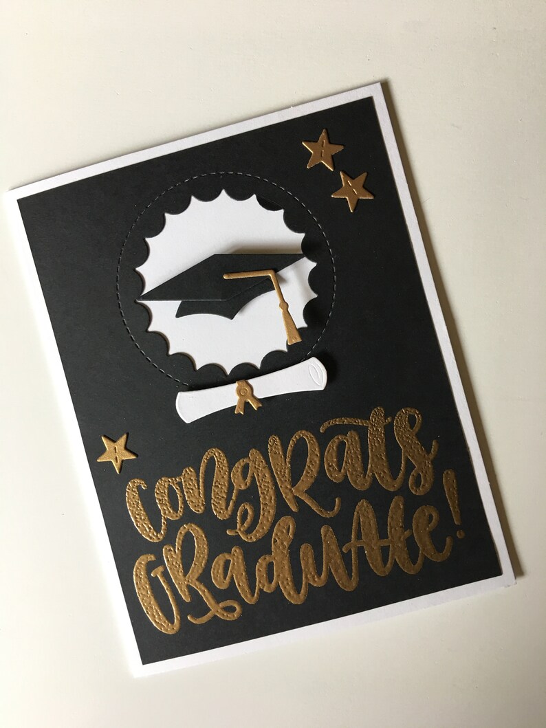 Handmade Graduation Card Card for Graduate College - Etsy