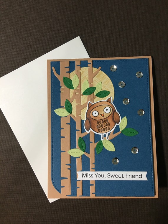 Miss You Friend Handmade Cards