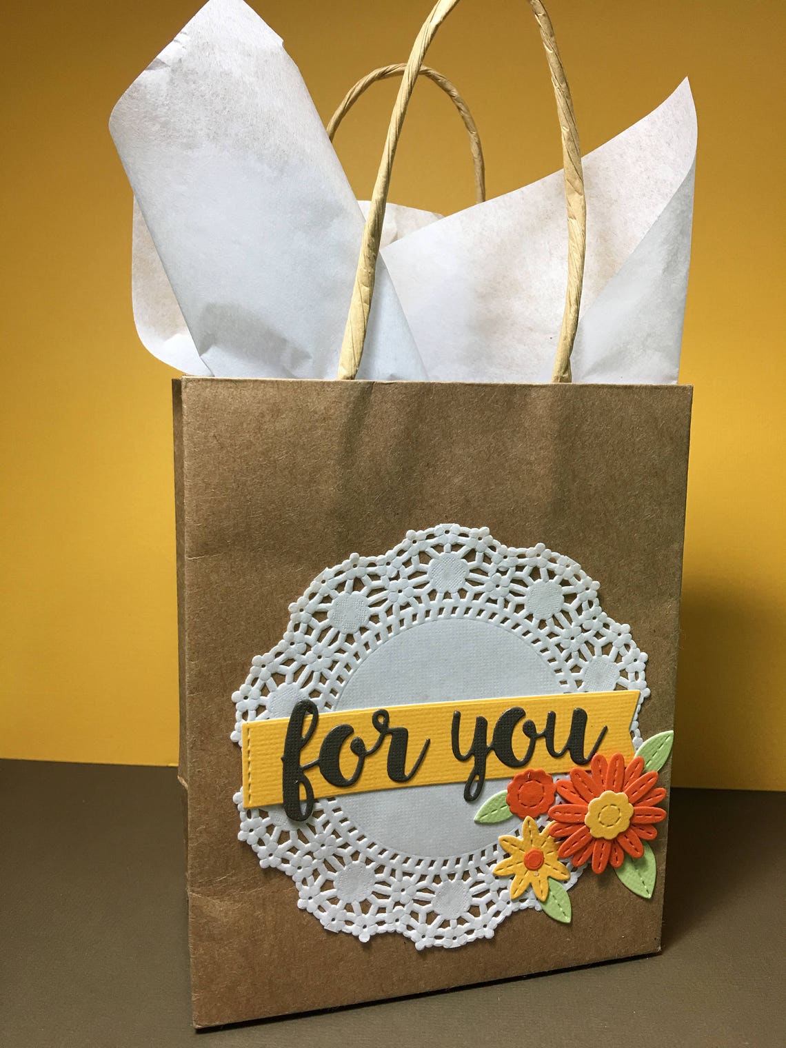 Small Paper Gift Bags - Handmade Paper Gift Bag - Floral Paper Bag ...