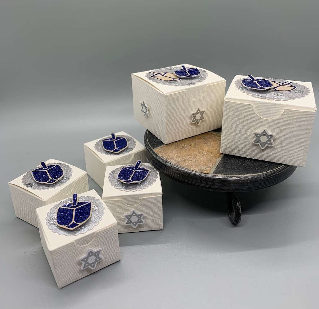 Happy Hanukkah box favors Hanukkah candy box 8 nights of Hanukkah favor ...