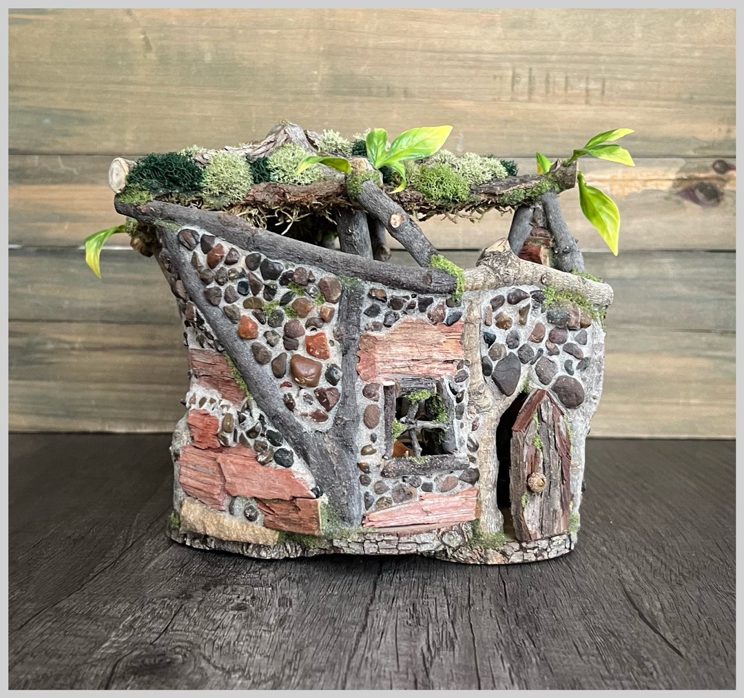 Fairy Garden House : Fully Furnished Fairy Garden Rustic - Etsy