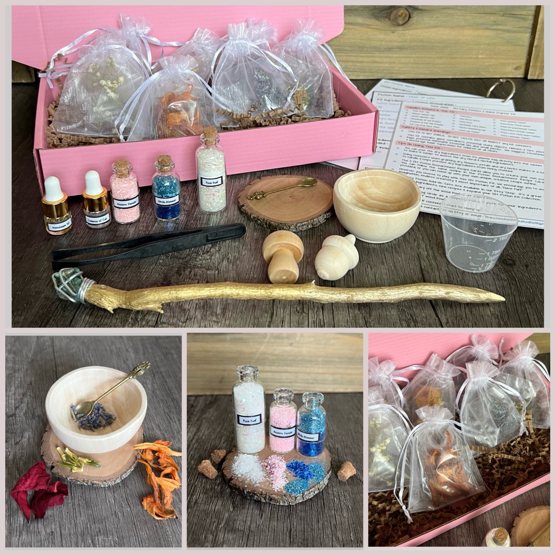 DIY Fairy Wand & Potions Kit Gift Set : Fairy Garden Do It Yourself ...