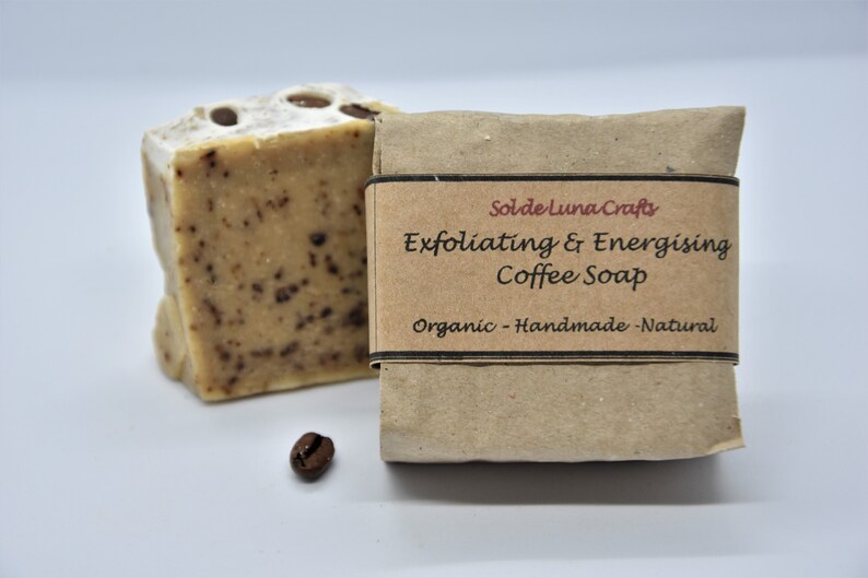Organic Coffee Soap Exfoliating Energizing Soap Handmade - Etsy