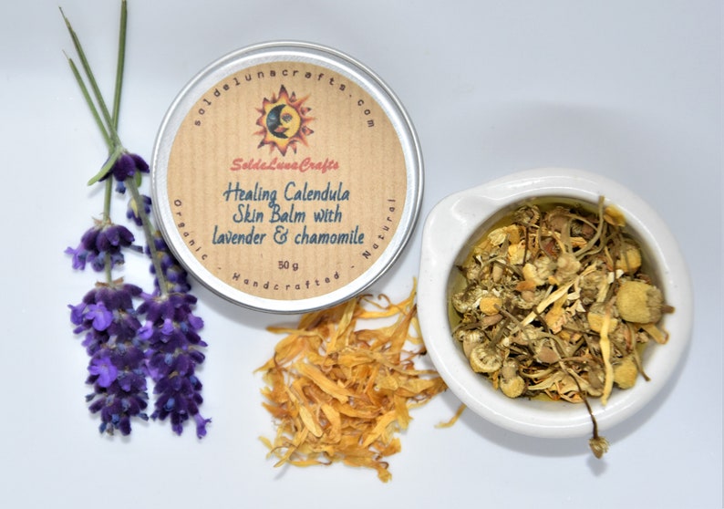 Healing Calendula Body Salve With Lavender And Chamomile Etsy