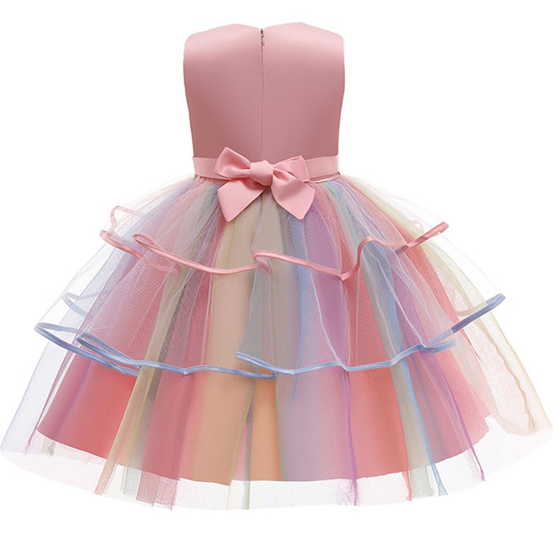 Girls Unicorn Dress Unicorn Kids Unicorn Tutu Dress 3d Flower - Etsy