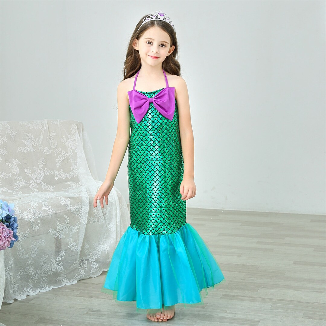 Girls Mermaid Princess Dress Mermaid Dress up Mermaid Party - Etsy