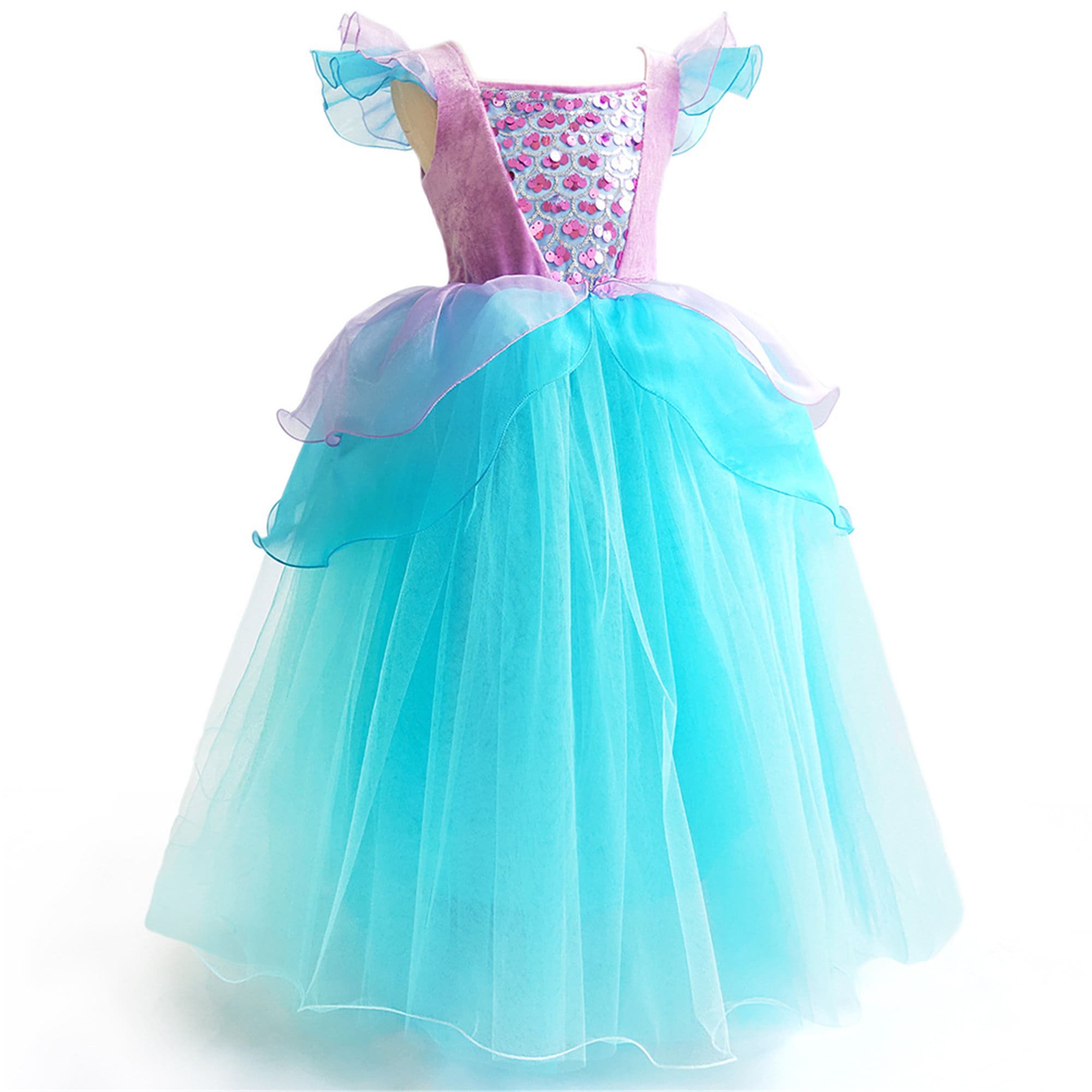 Girls Mermaid Princess Dress Mermaid Party Costume Mermaid Etsy